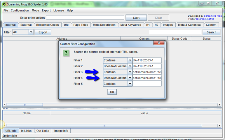 How to Verify Google Analytics Code with Screaming Frog