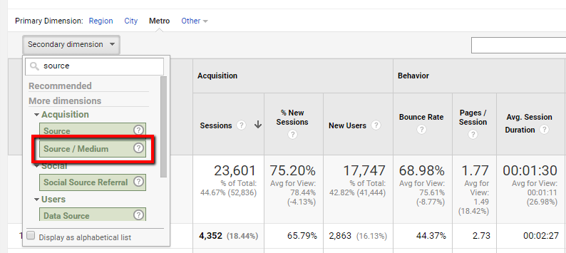Using Primary & Secondary Dimensions in Google Analytics