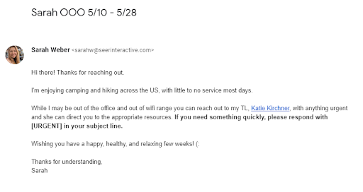 How to Create a Seamless Out of Office Plan | Seer Interactive